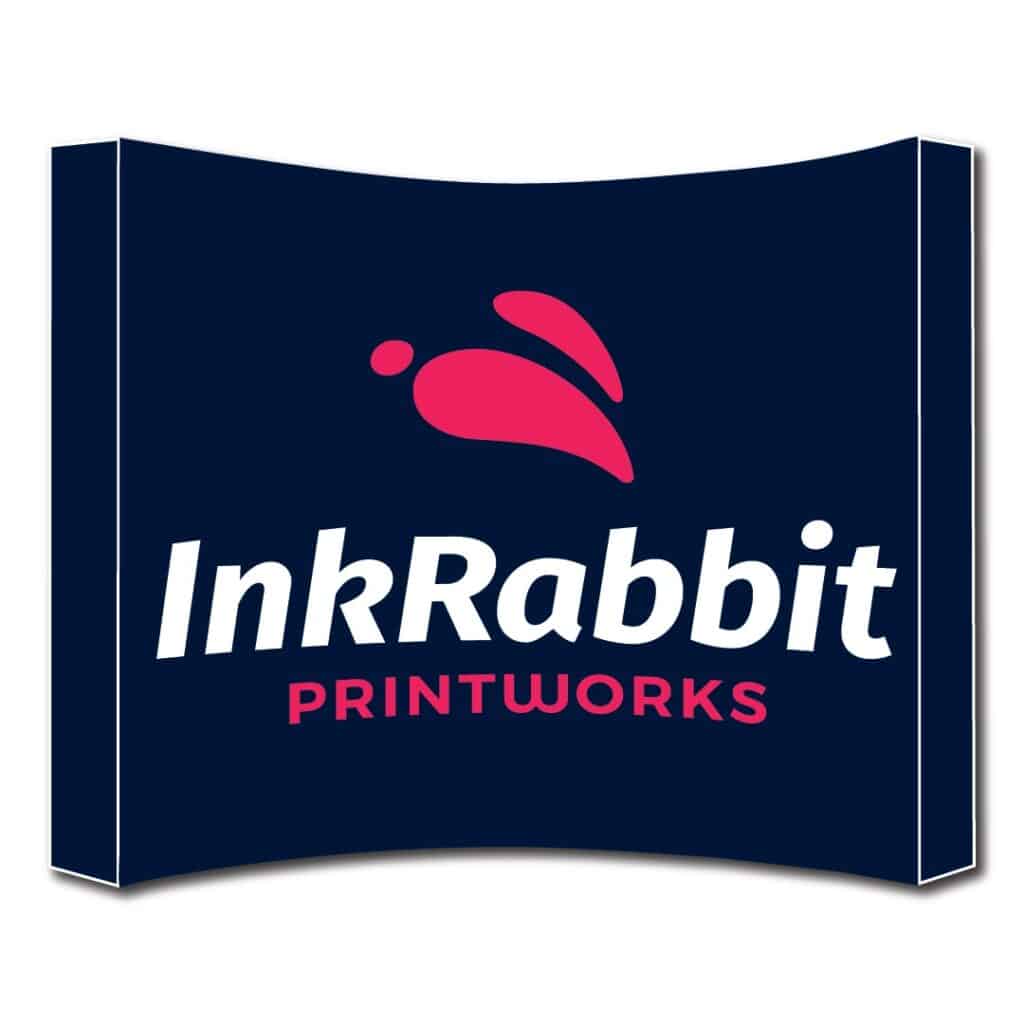 Curved Fabric Pop Up: Easy Setup, Portable Design | InkRabbit Printworks